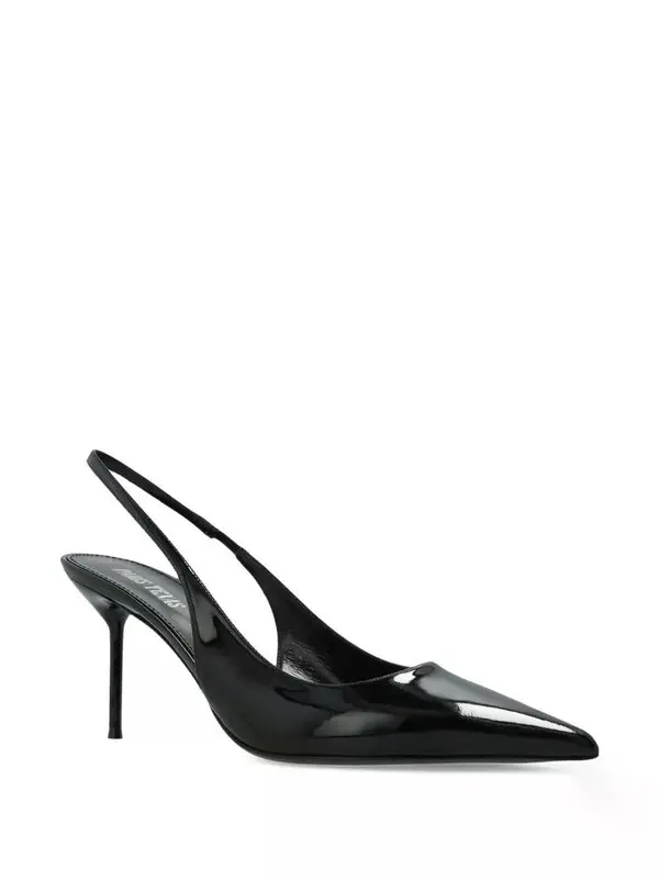 Paris Texas 70mm Lidia Slingback Pointed-toe Pumps - Black