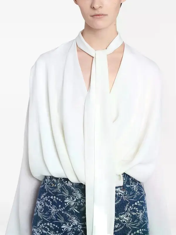 Giambattista Valli Silk Halterneck Blouse
