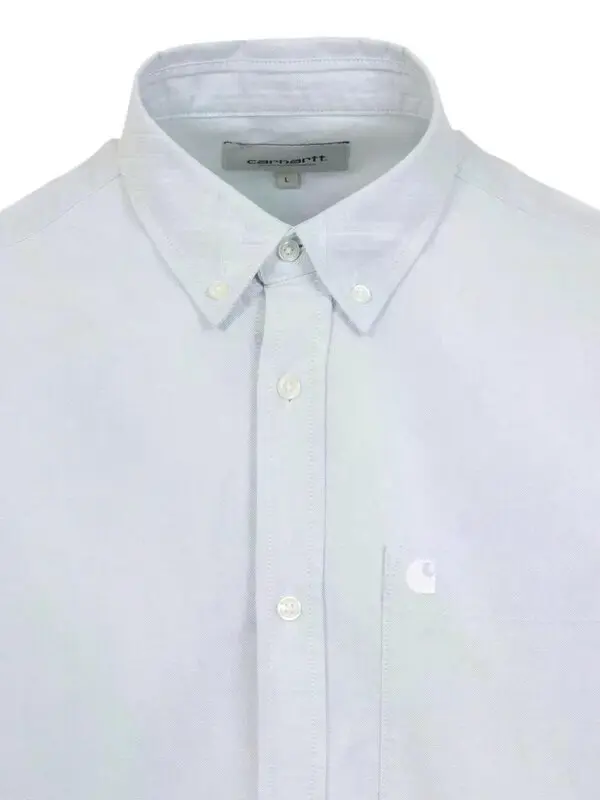 Carhartt Work In Progress L/s C-logo Oxford Pocket Shirt - Blue
