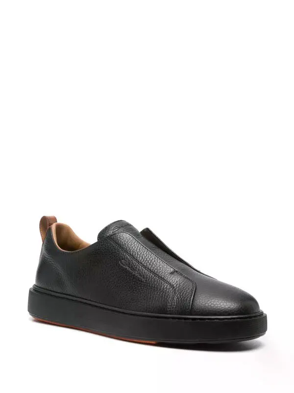 Santoni Leather Sneakers