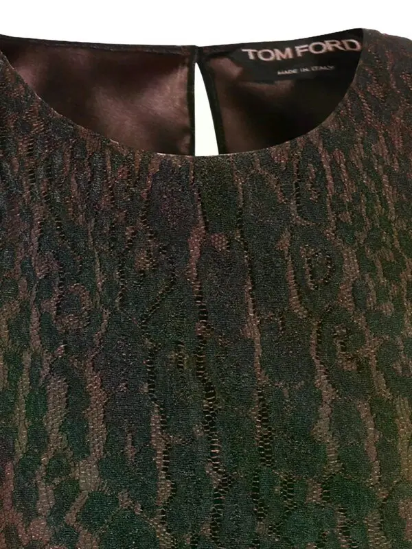 TOM FORD Leopard-lace Top
