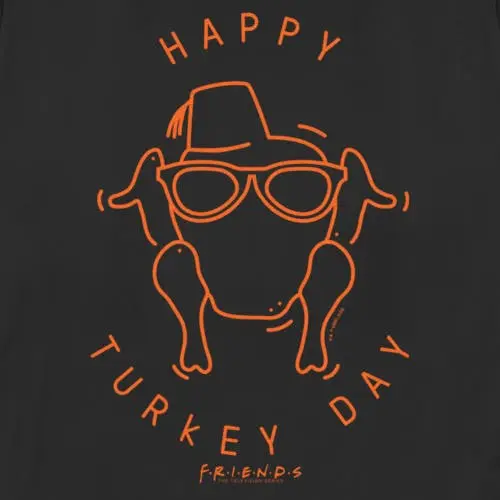 FRIENDS Happy Turkey Day Graphic T-shirt