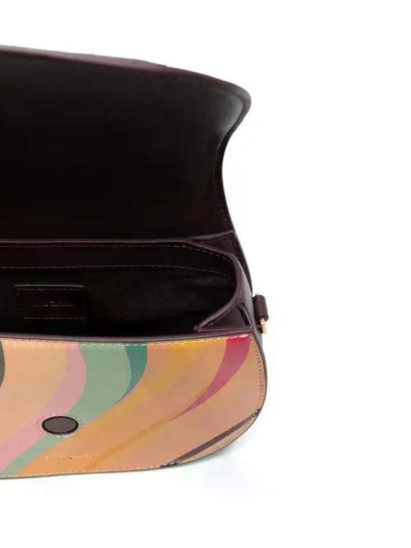 Paul Smith Swirl-pattern Leather Cross Body Bag - Brown