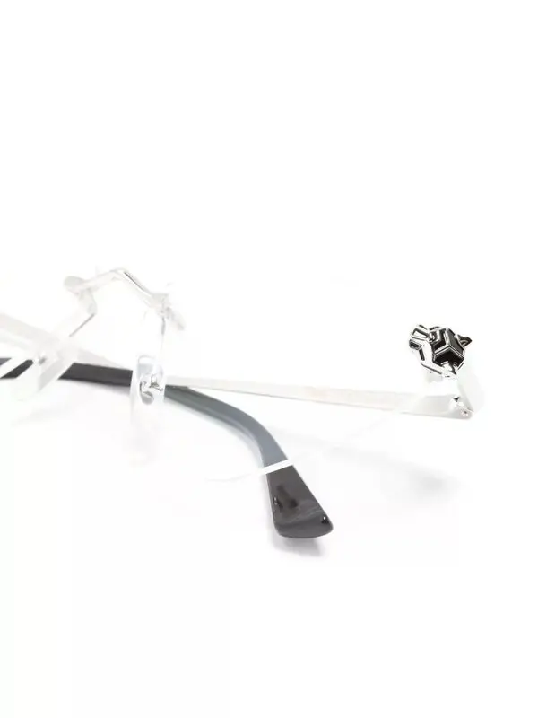 Cartier Logo-plaque Cat-eye Frame Glasses