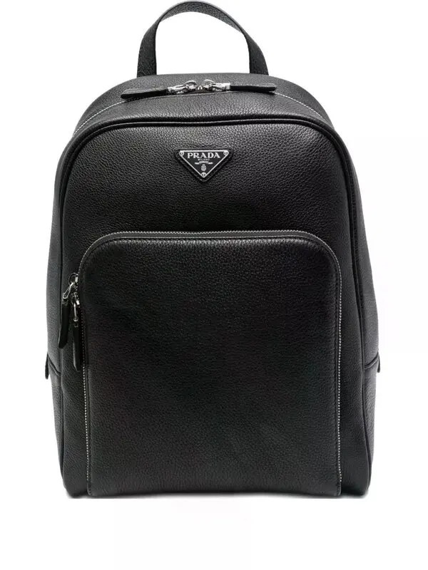 Prada Saffiano Leather Backpack - Black