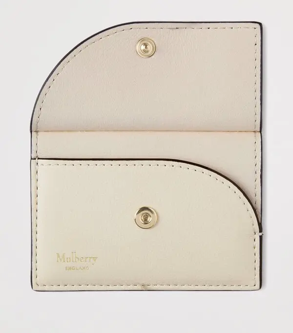 Mulberry Leather Compact Card Holder - Green