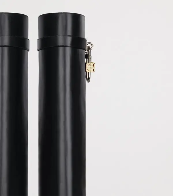 Givenchy Leather Shark Lock Knee-high Boots 90