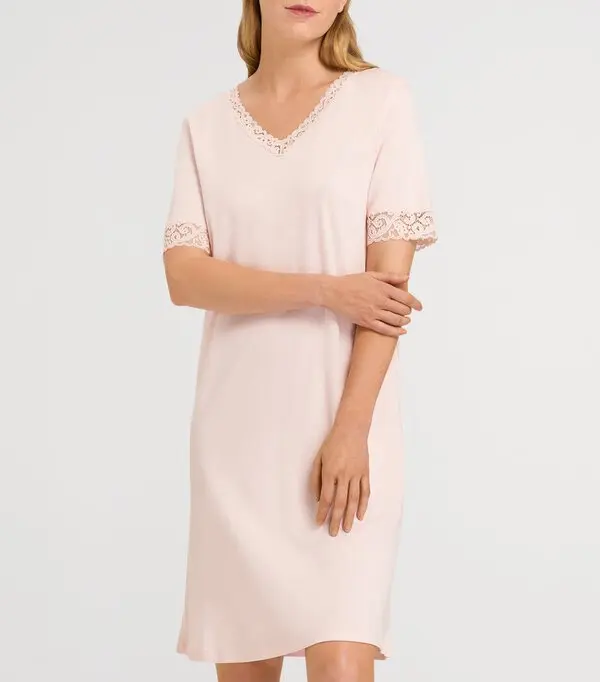 Hanro Cotton Moments Nightdress - Neutral