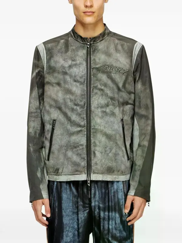 DIESEL Panelled Biker Jacket