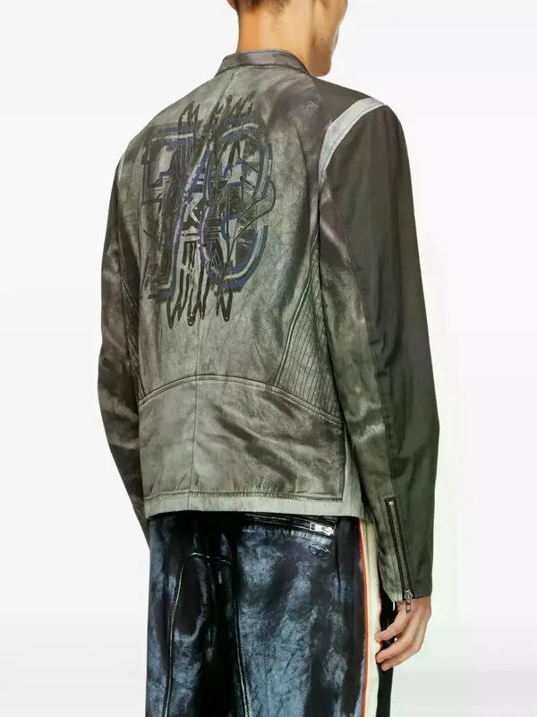 DIESEL Panelled Biker Jacket