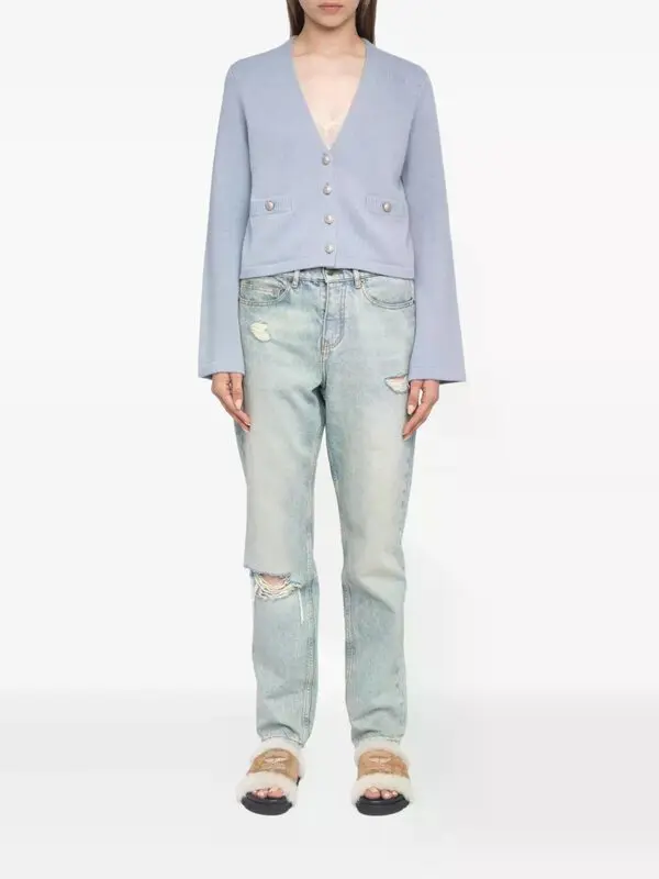 Zadig&Voltaire Cashmere Cardigan With Wide Sleeves