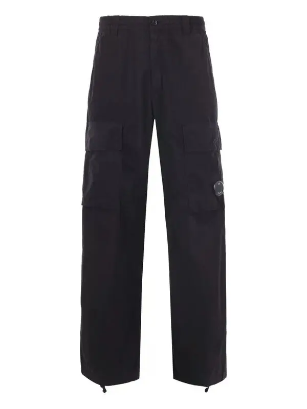 C.P. COMPANY Lens-detail Cargo Pants - Black