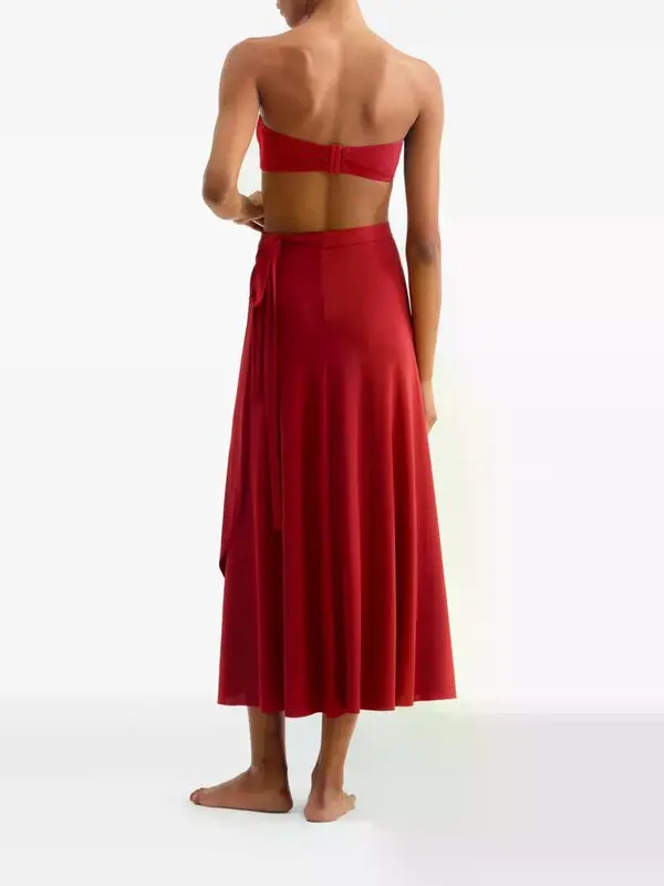 ERES Julieta Wrap-effect Beach Skirt - Red