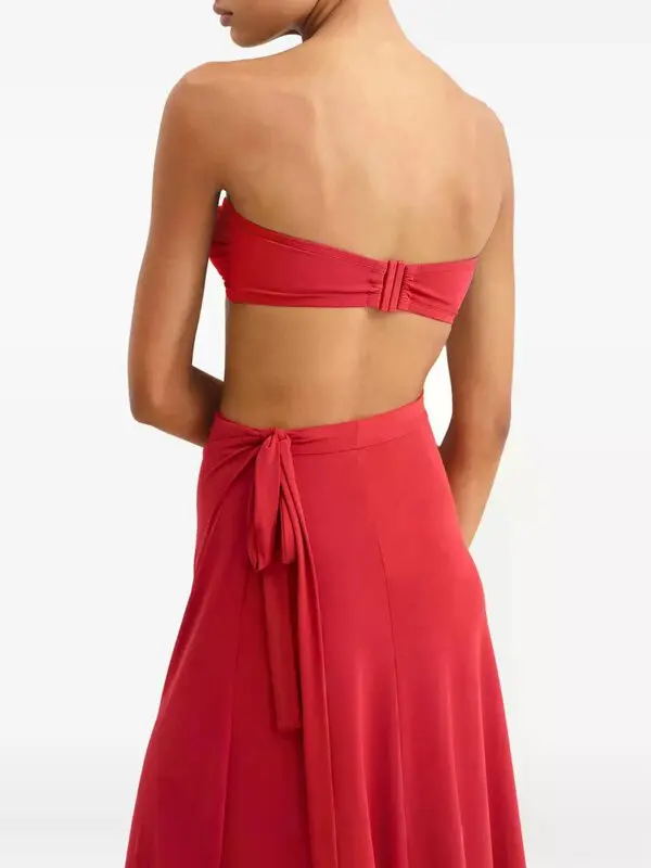 ERES Julieta Wrap-effect Beach Skirt - Red