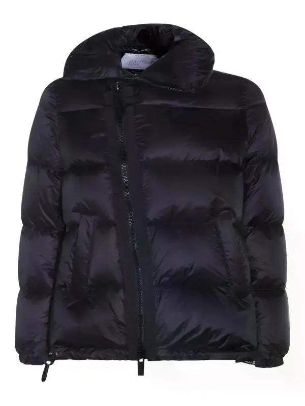 Sacai Asymmetric-zip Quilted Jacket - Black