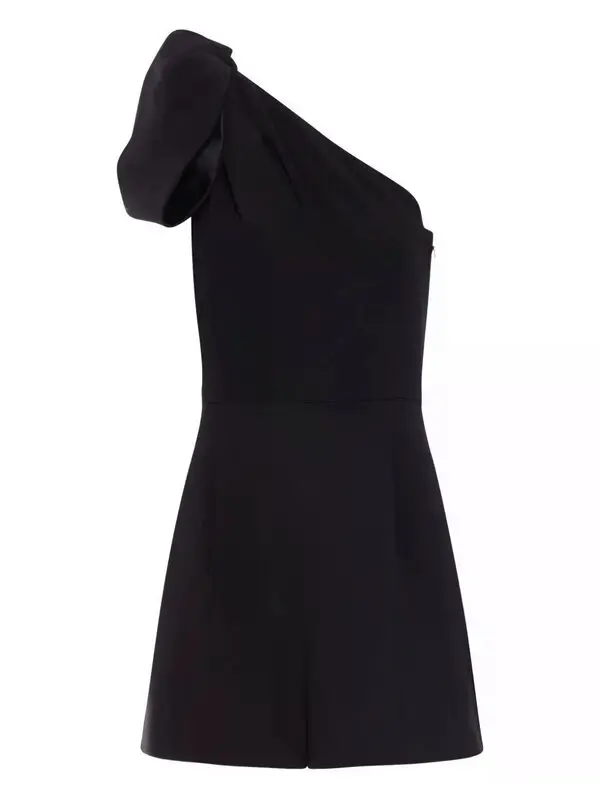Max Mara One-shoulder Playsuit - Black