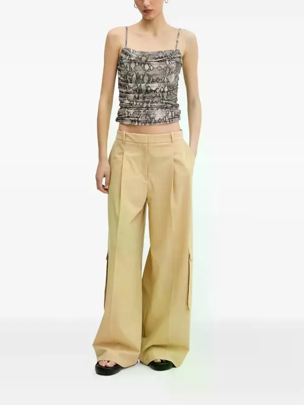 Hugo Cargo Trousers With Pleated Detail