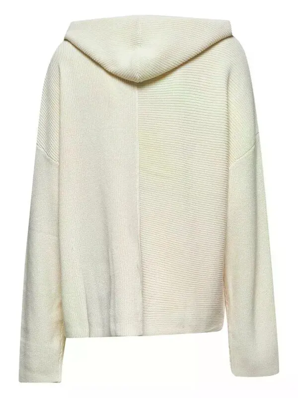 Studio Nicholson Ribbed Knit Hooded Sweater