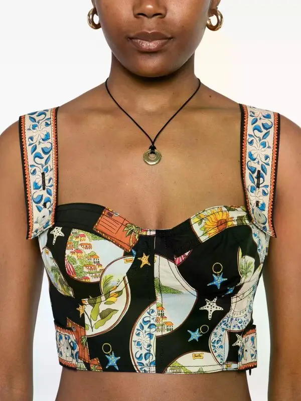 Farm Rio Bustier Top