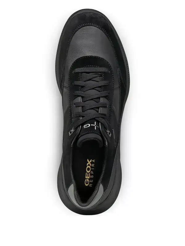 Geox Leather Sneakers - Black