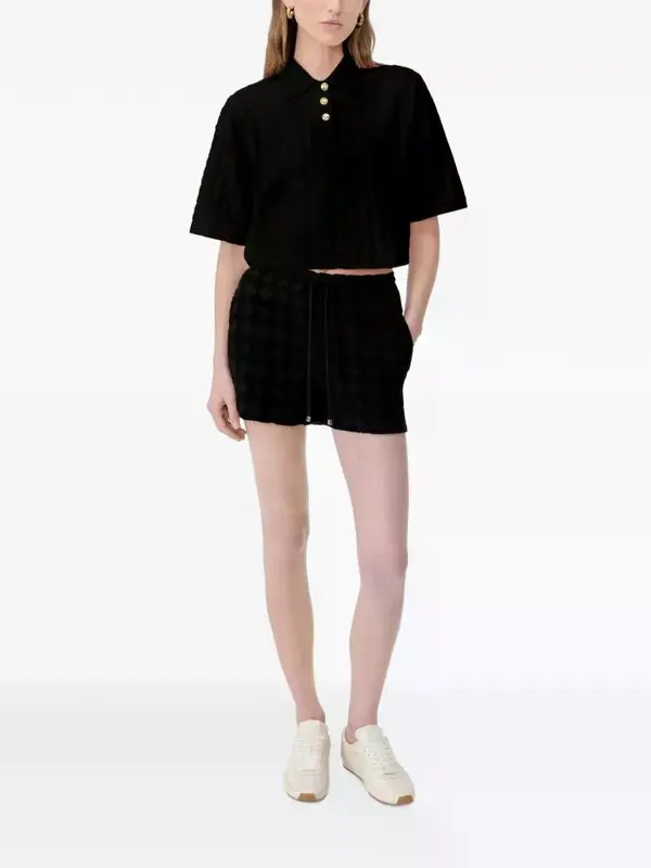 Amiri Textured-pattern Polo Shirt