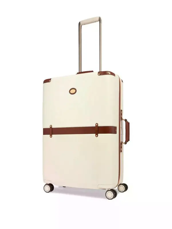 THE BRIDGE Leather-trimmed Trunk Suitcase