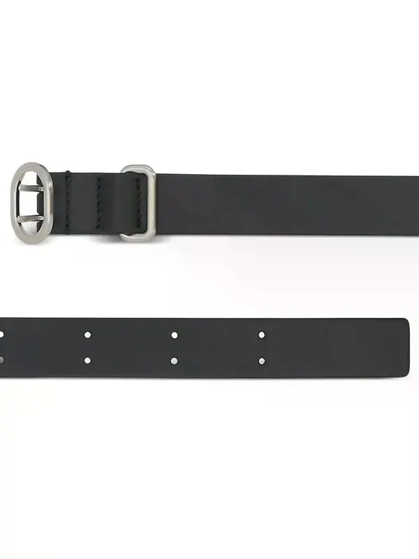 JIL SANDER Oval-buckle Leather Belt