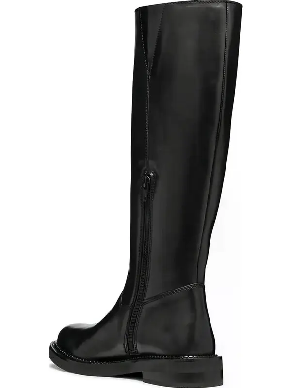 Geox Serilda Calf Leather Boots - Black