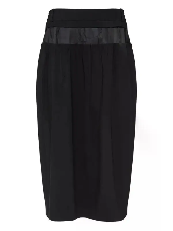 MAISON MARGIELA Pencil Midi Skirt - Black