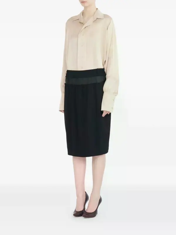 MAISON MARGIELA Pencil Midi Skirt - Black