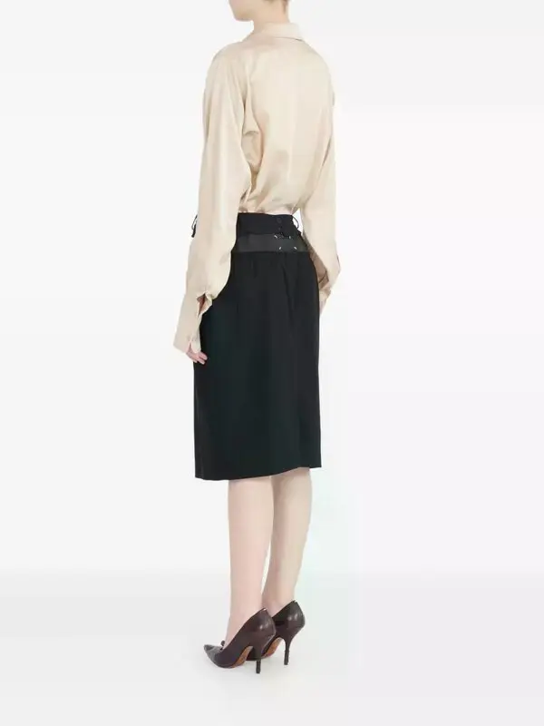 MAISON MARGIELA Pencil Midi Skirt - Black