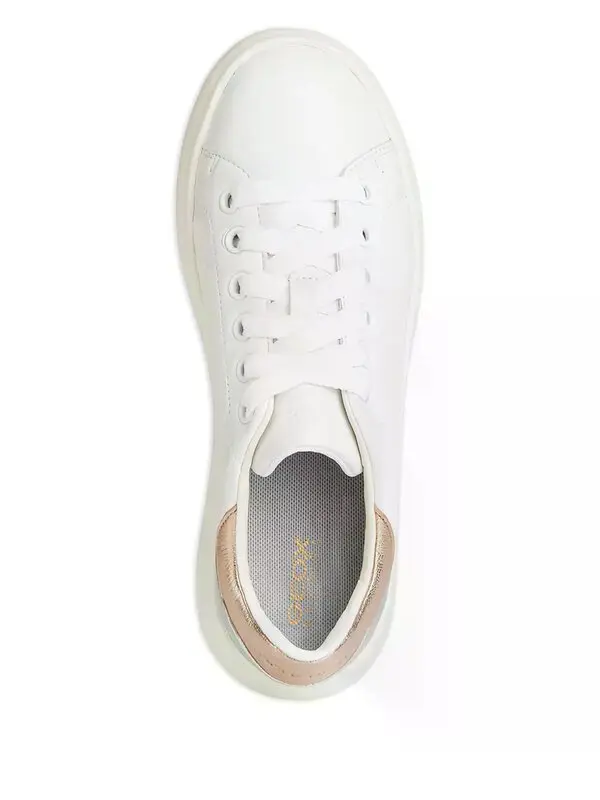 Geox Spherica Leather Sneakers - White