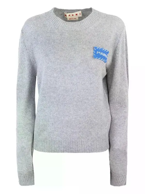 Marni Logo-patch Cashmere Sweater