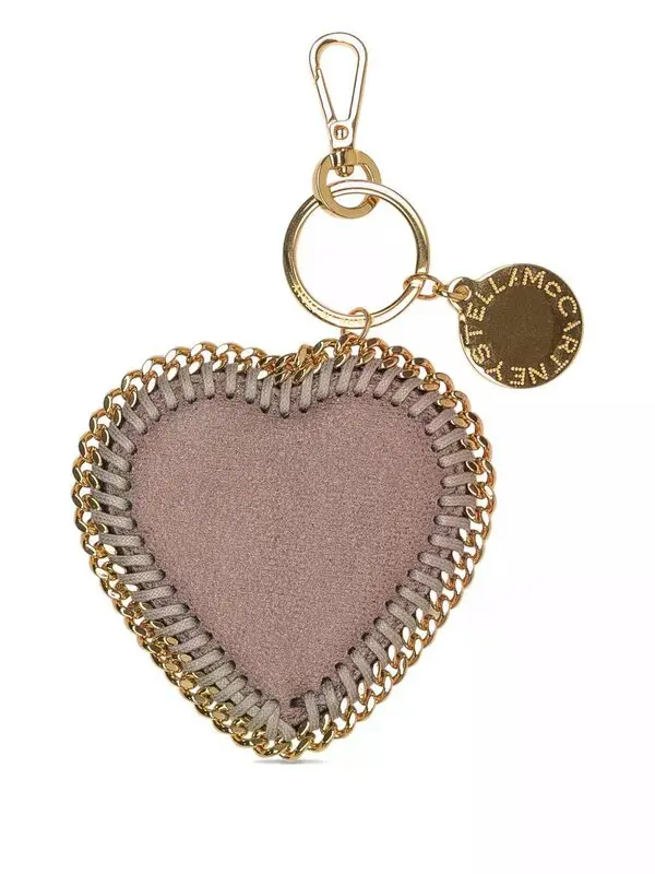 Stella McCartney Chain-trim Heart-motif Keyring