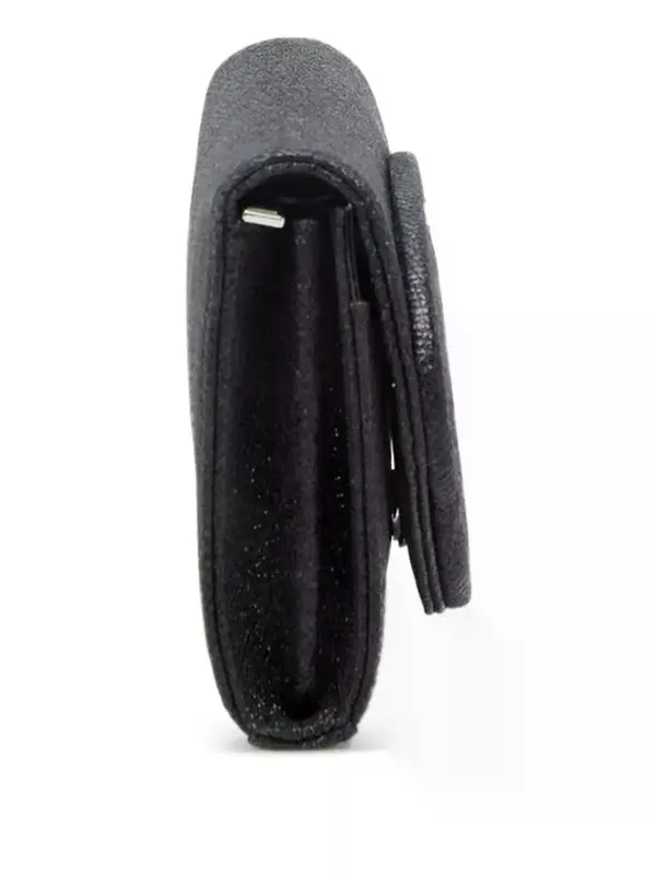 DIESEL® 1dr Logo-plaque Glitter Wallet - Black