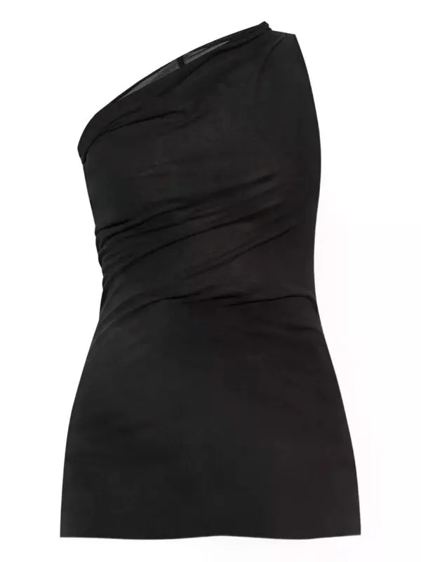 Rick Owens One-shoulder Top - Black