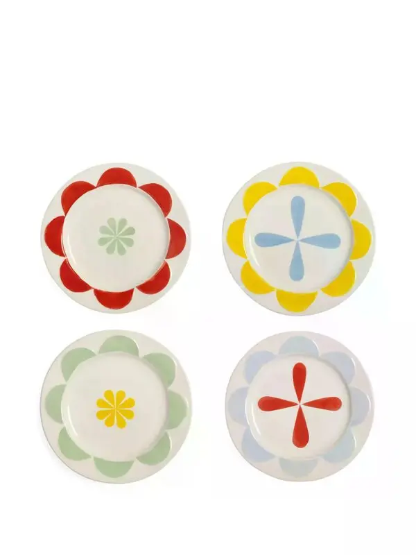 &K AMSTERDAM Folk Plates - Neutrals