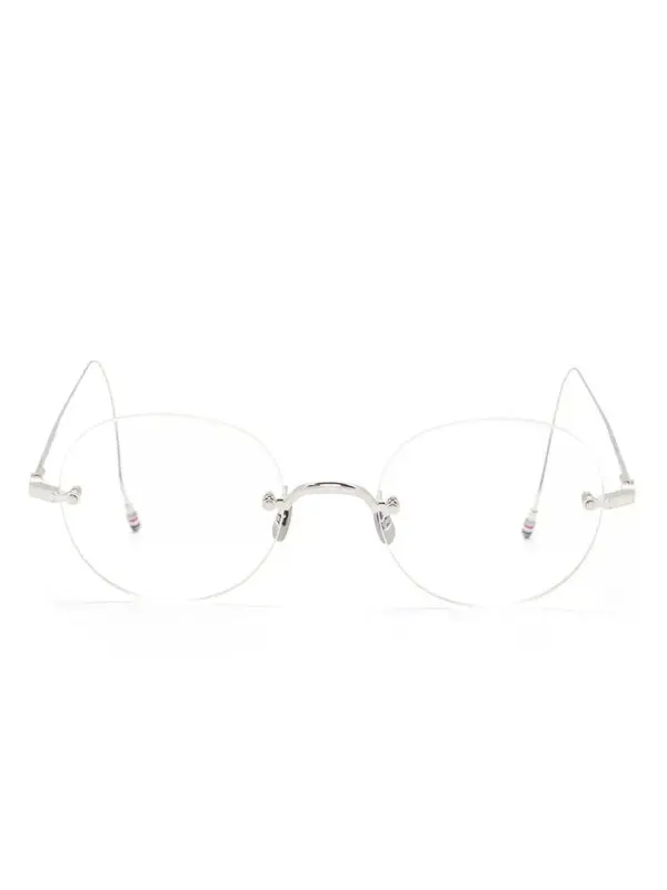 Thom Browne Round-frame Glasses - Silver