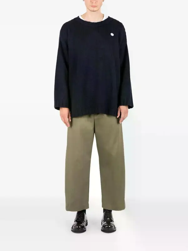 SOCIETE ANONYME Logo-patch Wide-sleeve Sweater