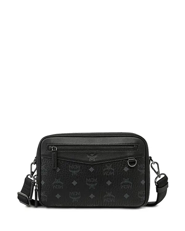 Mcm Aren Visetos Crossbody - Black