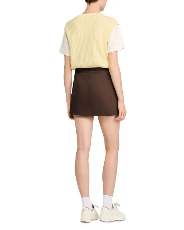 Sandro Pleated Skort