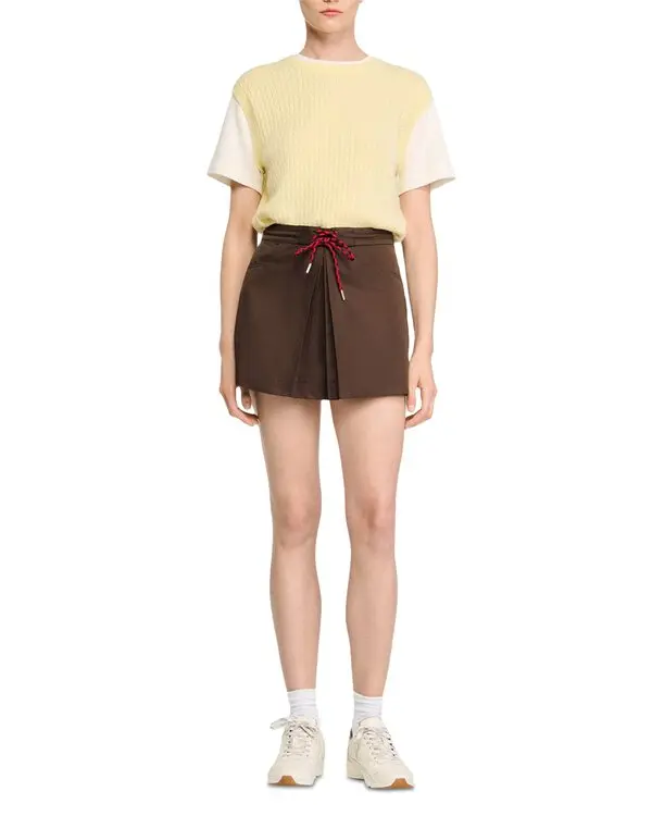 Sandro Pleated Skort