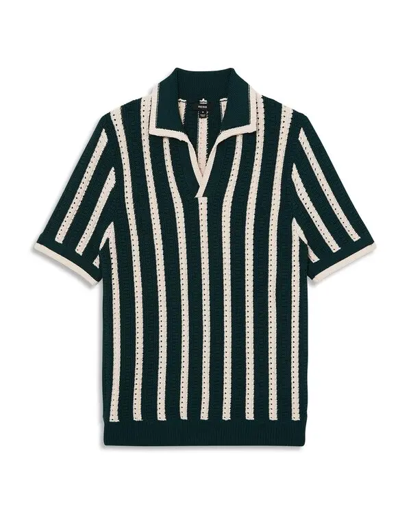 REISS Duncan Textured Polo Shirt