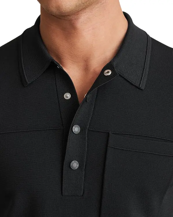 REISS Blinker Pocket Polo Shirt - Navy