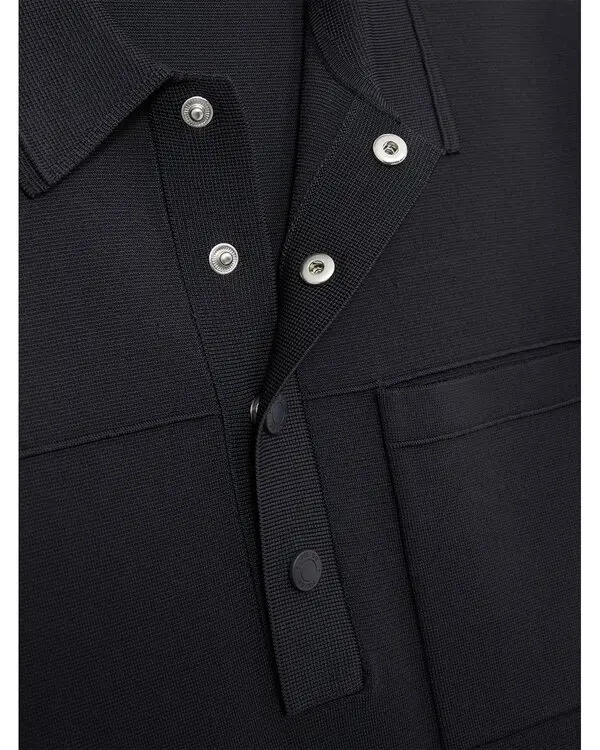 REISS Blinker Pocket Polo Shirt - Navy