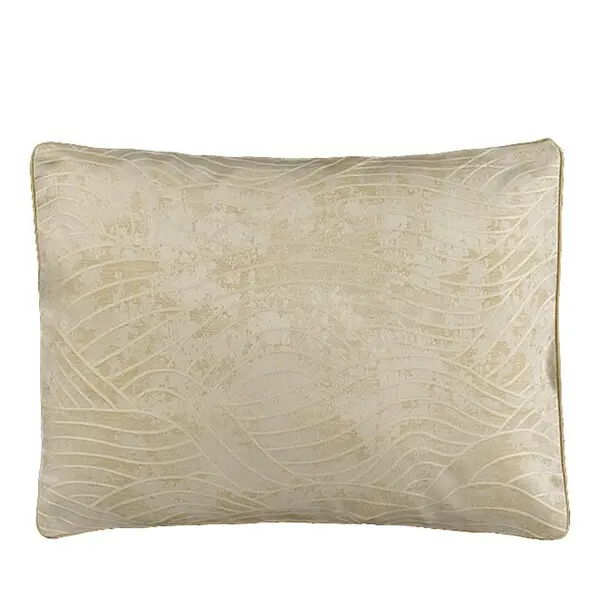 DEA LUXURY LINENS Dea Palm Beach Pelago Jacquard Boudoir Sham - Ivory