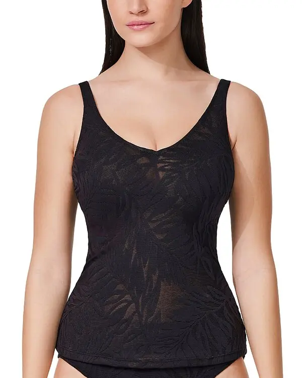 GOTTEX Skyfall D Cup Tankini Top - Black