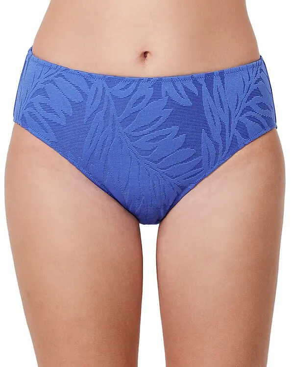 GOTTEX Skyfall Mid Rise Lace Bikini Bottom - Hampton Blue