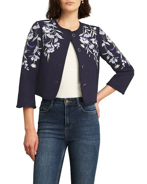 HOBBS LONDON Hinton Floral Embroidered Jacket