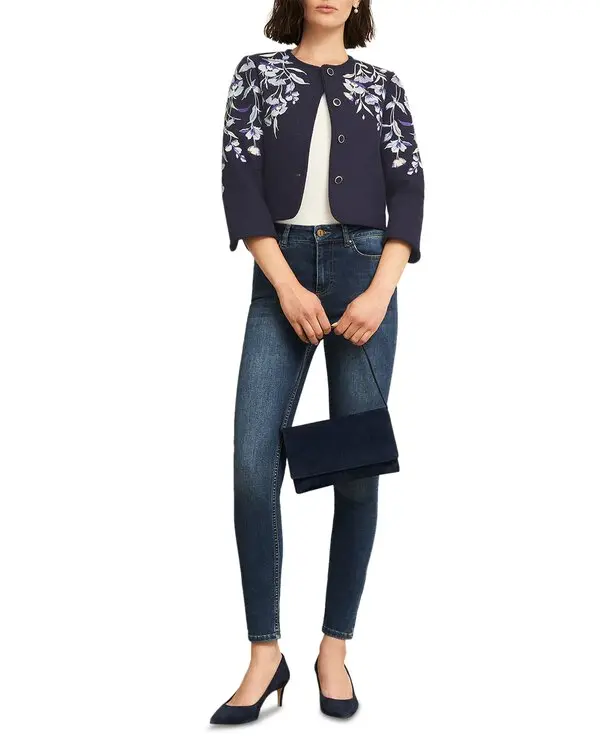 HOBBS LONDON Hinton Floral Embroidered Jacket